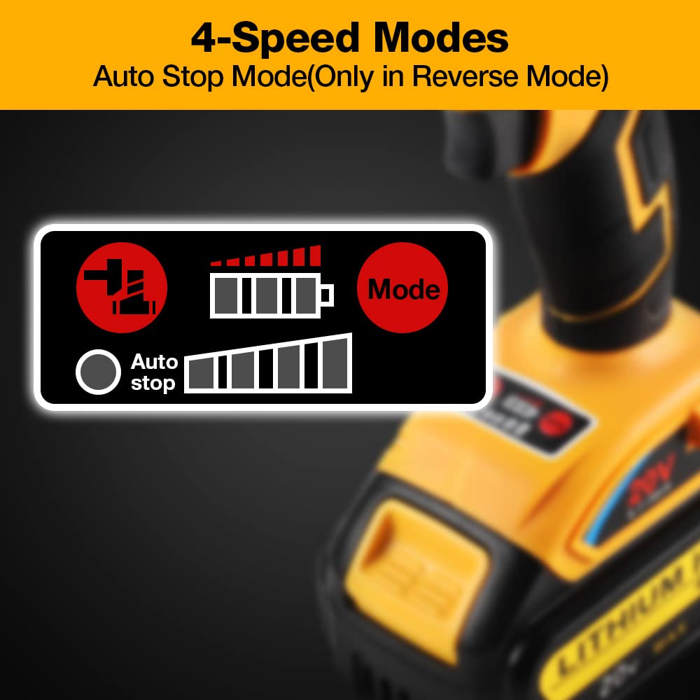 Mua DTEZTECH 20V XR Power Impact Wrench 1/2" Inch Powered by Dewalt 20V ...