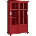 Amazon.com: Ameriwood Home Aaron Lane Bookcase with Sliding Glass Doors ...