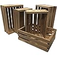 Amazon.com: Rustic Nesting Wood Crates Set of 5 Made in the USA: Home ...
