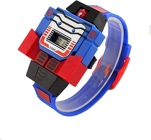 Reloj digital para niños y niñas LED Reloj Transformers Bumblebee ...