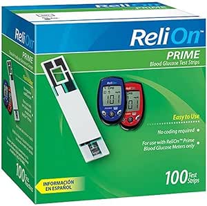 Amazon.com: Reli On Blood Glucose Test Strips 100 count (100) : Health ...