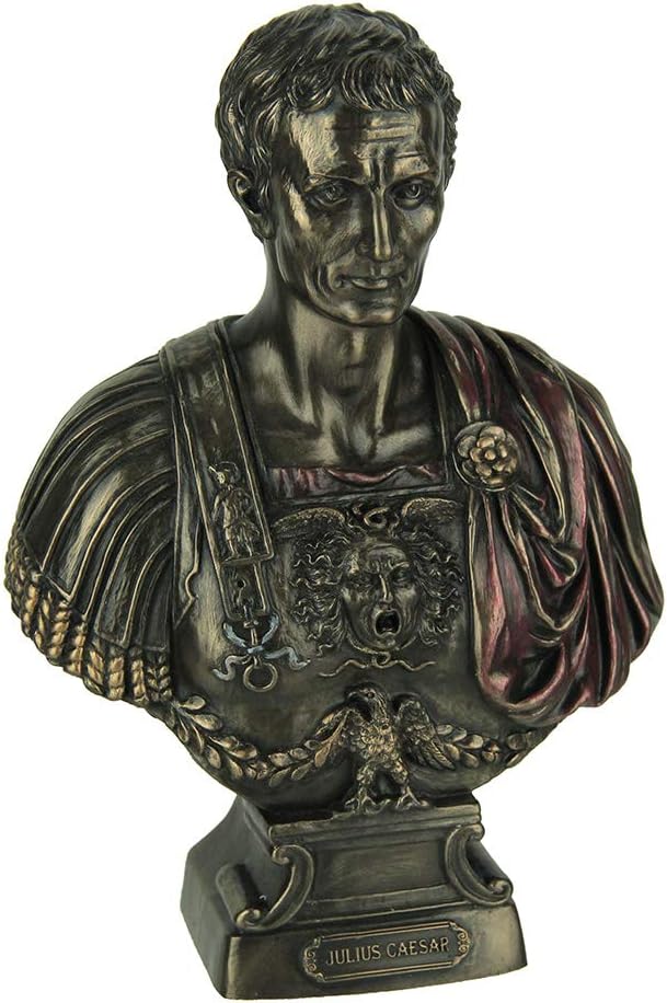 Veronese Figura Decorativa de Busto de Julio César de Resina: Amazon.es ...
