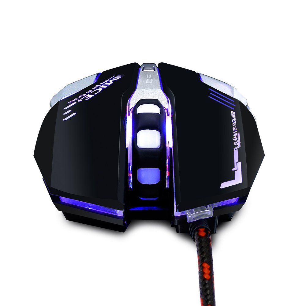 Product - Wired USB Gaming Mouse Ergonomic Optical Mouse 6 Buttons 4000 ...