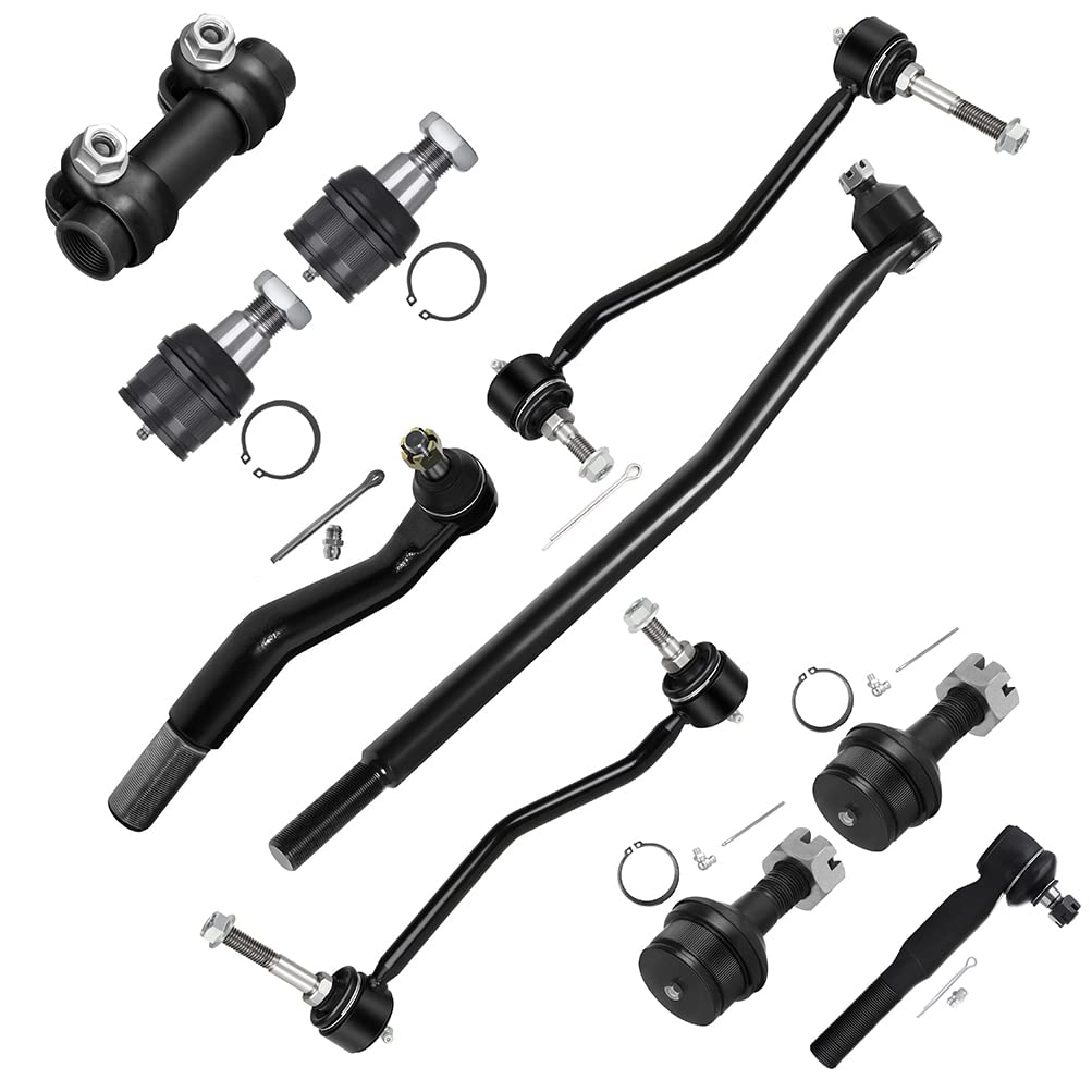 SCITOO 10pcs 4WD Front Suspension Kit Tie Rod End Adjusting Sleeve Sway ...