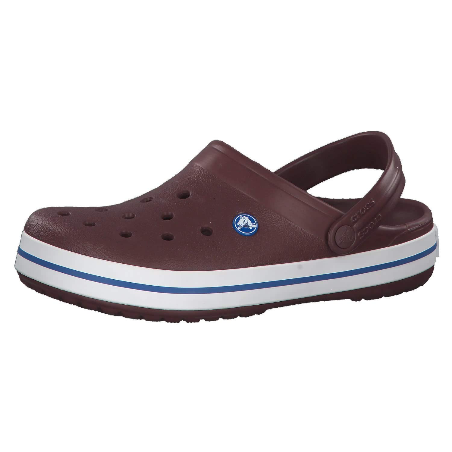 Buy crocs Unisex-Adult Crocband Burgundy/White Clogs-12 UK (M13) (11016 ...