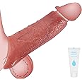 Amazon.com: Realistic Penis Sleeve Extender Sex Toys for Men, Reusable Liquid Silicone Cock ...