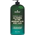 Amazon.com : First Botany All Natural Tea Tree Body Wash - Fights Body ...