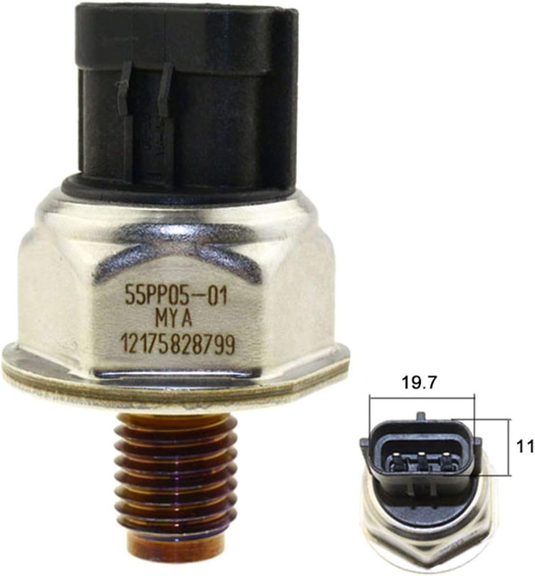 55PP05-01 Pressure Sensor - SINOCMP Fuel Rail High: Amazon.co.uk ...