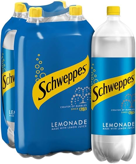 Schweppes Lemonade 4 x 2L: Amazon.co.uk: Prime Pantry