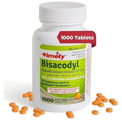 Timely Laxative Bisacodyl 5mg Tablets - Stimulant Laxatives for ...
