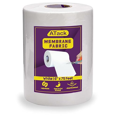 ATack Fiberglass Waterproofing Anti-Fracture Membrane Fabric Sheet, 6 ...