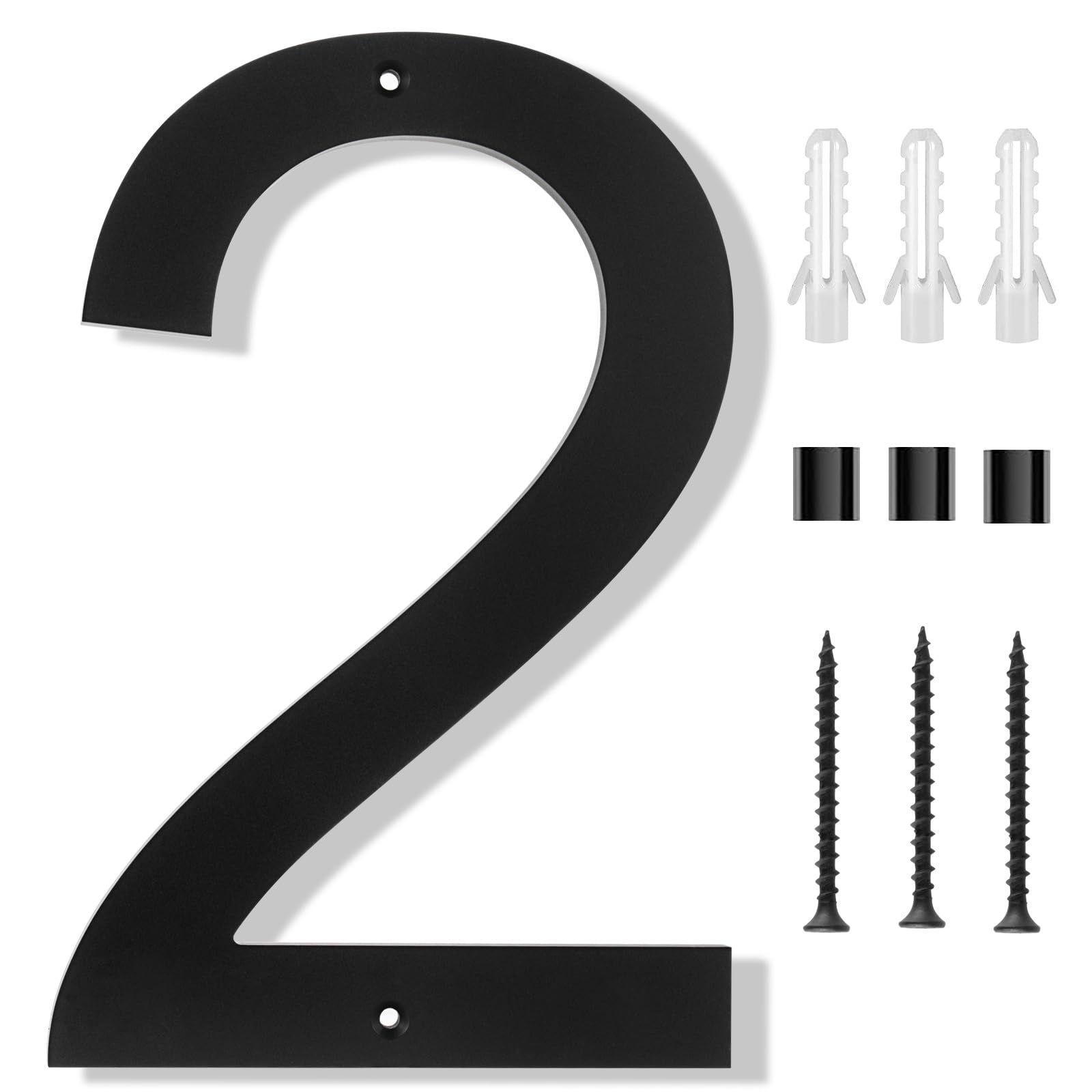 Takytao 8 Inch house numbers for outside, Large Modern Black House ...