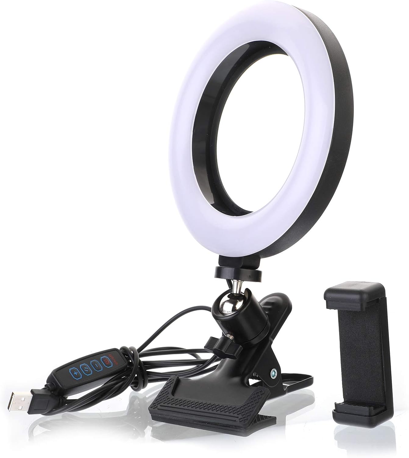 Conference Lighting Kit Ring Light with Phone Holder Laptop Light ...