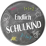 Polarkind Button Anstecker Schulkinder Geschenk zum Schulanfang 38mm Handmade 30er Spar-Set ...