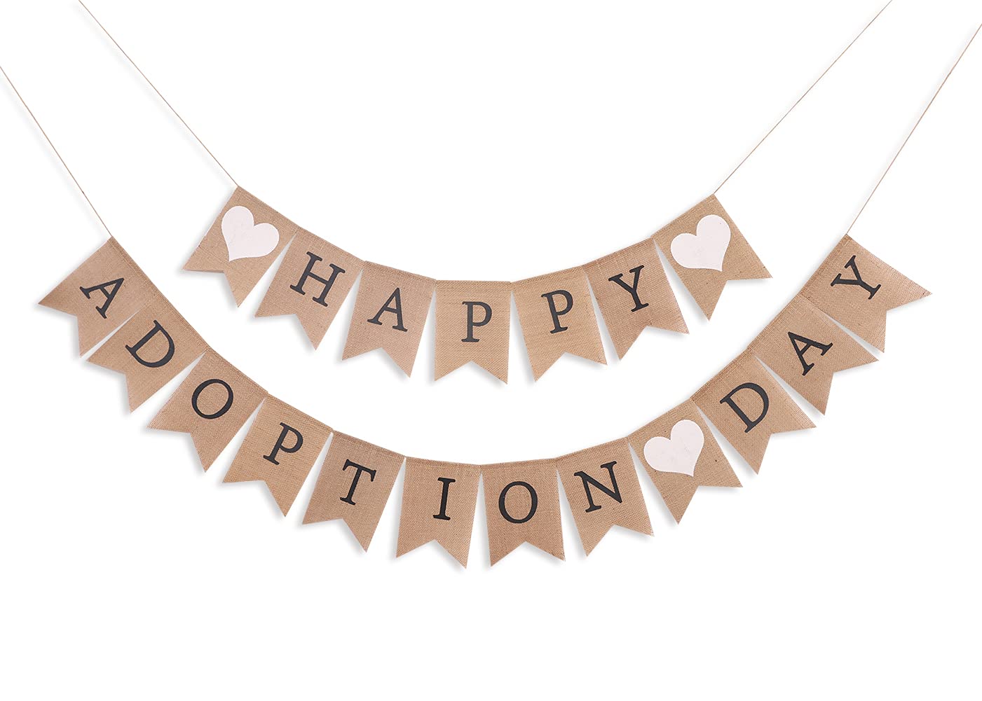 Happy Adoption Day Burlap Banner - Gotcha Day Decorations, Pet Adoption Party, Dog Birthday ...
