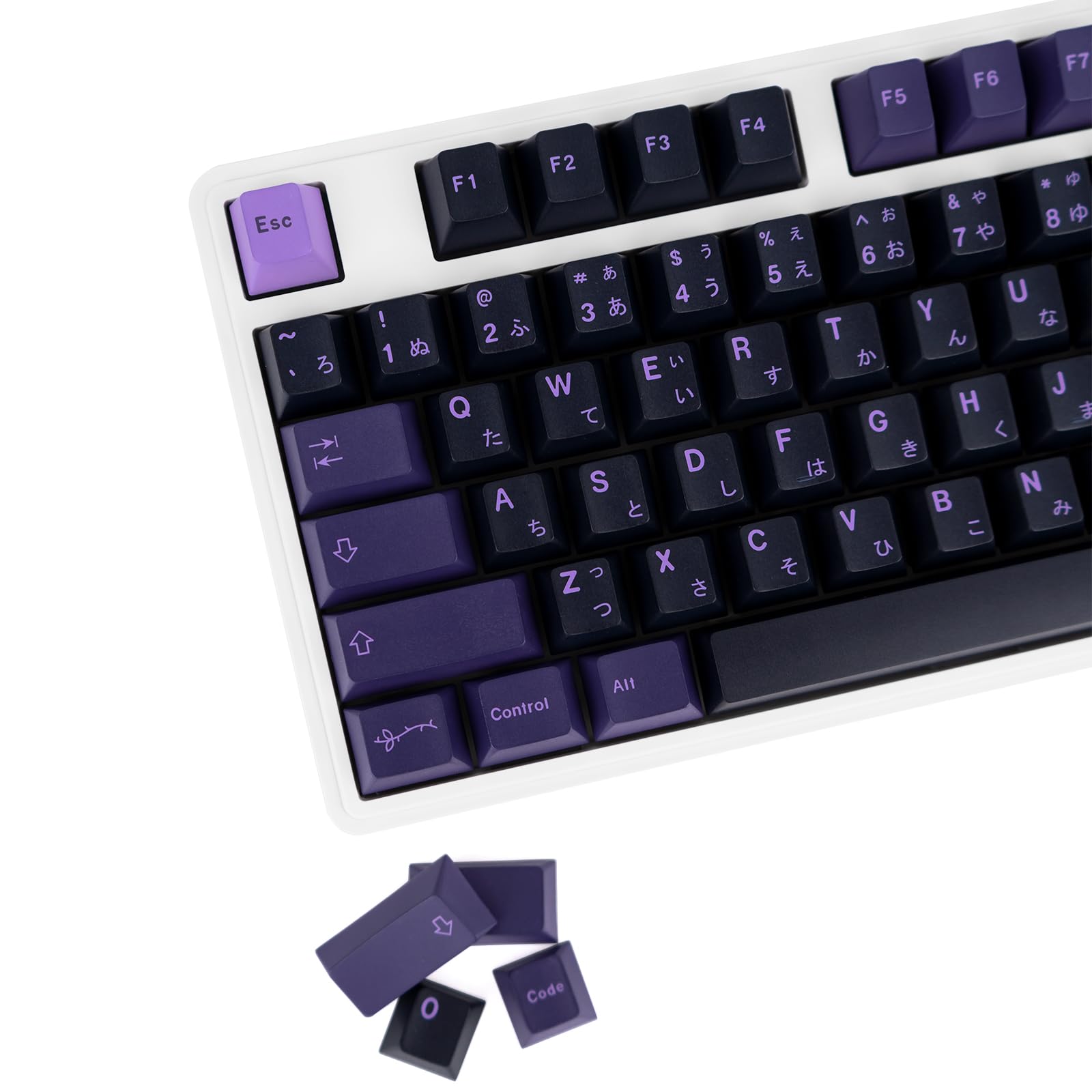 Mua JOLINTAL 129 Key Japanese Purple Keycaps, Custom Cherry Profile ...