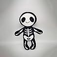 Amazon.com: Riyxxiw Cute Skeleton Figure Plush Toy 12 inch Skull ...