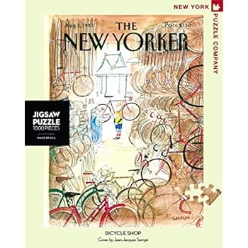 Amazon.com: New York Puzzle Company - New Yorker Bicycle Shop - 1000 Piece Jigsaw Puzzle: Toys ...