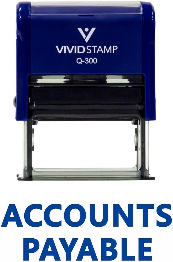 Amazon.com : Accounts Payable Self Inking Rubber Stamp (Blue Ink ...