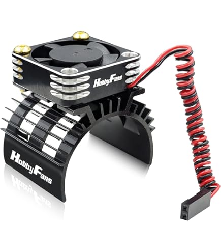 Aluminum RC Heatsink NHX RC 1/8 Scale Motor Heatsink With Twin 40mm ...