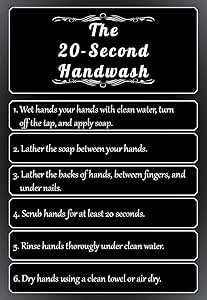 Handwashing Poster -"The 20 Second Handwash" - Premium High-Resolution ...