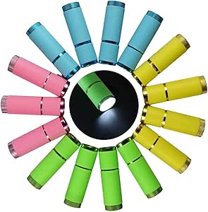 Amazon.com: 15 Pack Kids Torch Birthday Party Favor Flashlights, Girls ...
