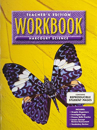 Harcourt Science Workbook, Teacher's Edition, Grade 3, Units A-F ...