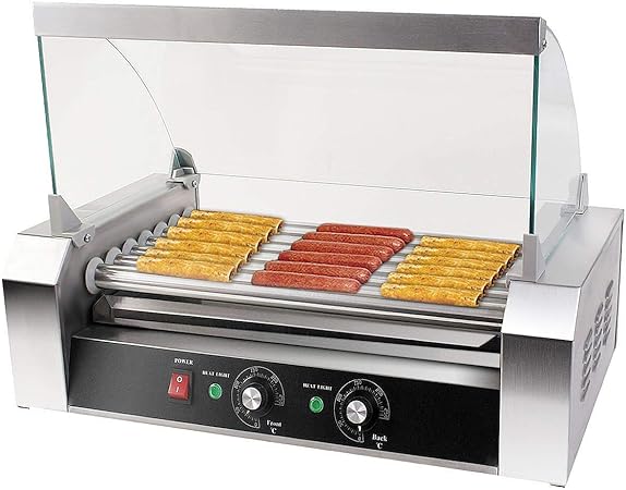 Amazon.com: Happygrill Electric Sausage Grill, Stainless Steel Hot Dog ...