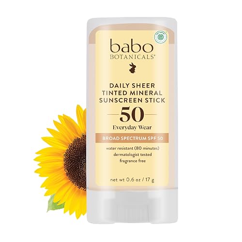 Babo Botanicals Daily Sheer Mineral Tinted Sunscreen Stick SPF50 ...