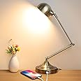 Amazon.com: 3-Color in 1 LED Desk Lamp with USB Charging Port, Swing ...