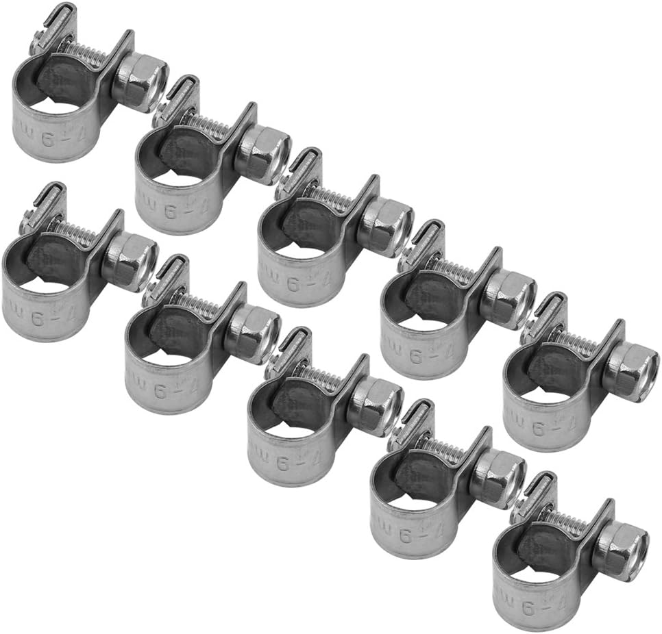 10pcs Sanitäre Mini-Kraftstoff-Linie Rohrschellen Schlauchschellen ...