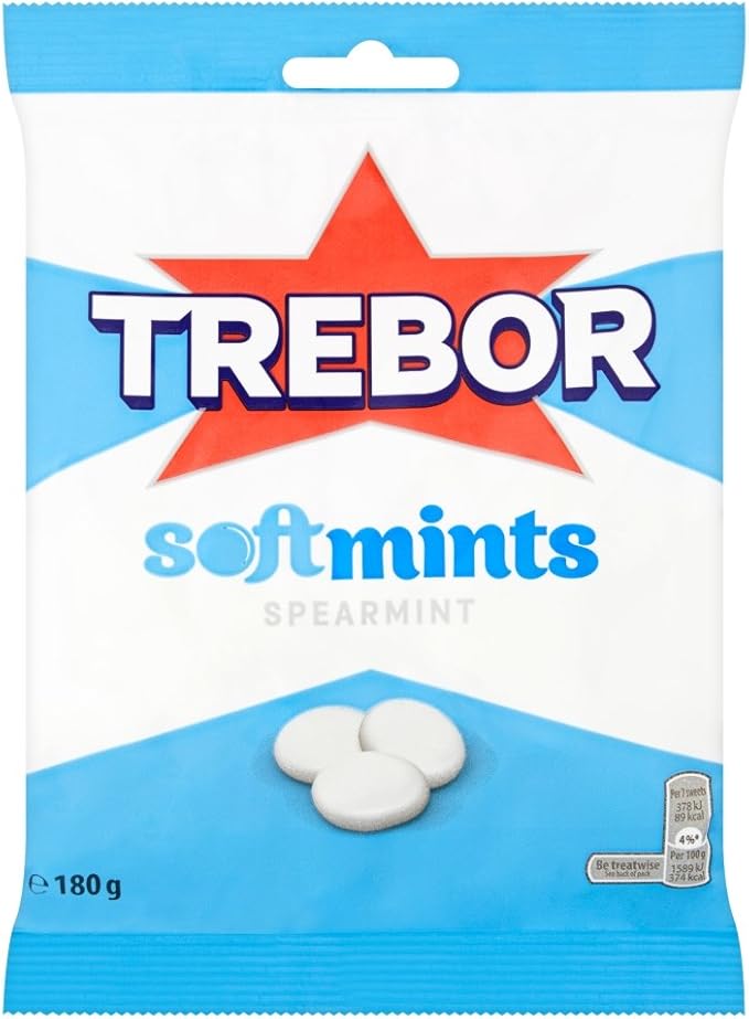 Trebor Softmints Spearmint Sweets Bag, 180 g: Amazon.co.uk: Prime Pantry