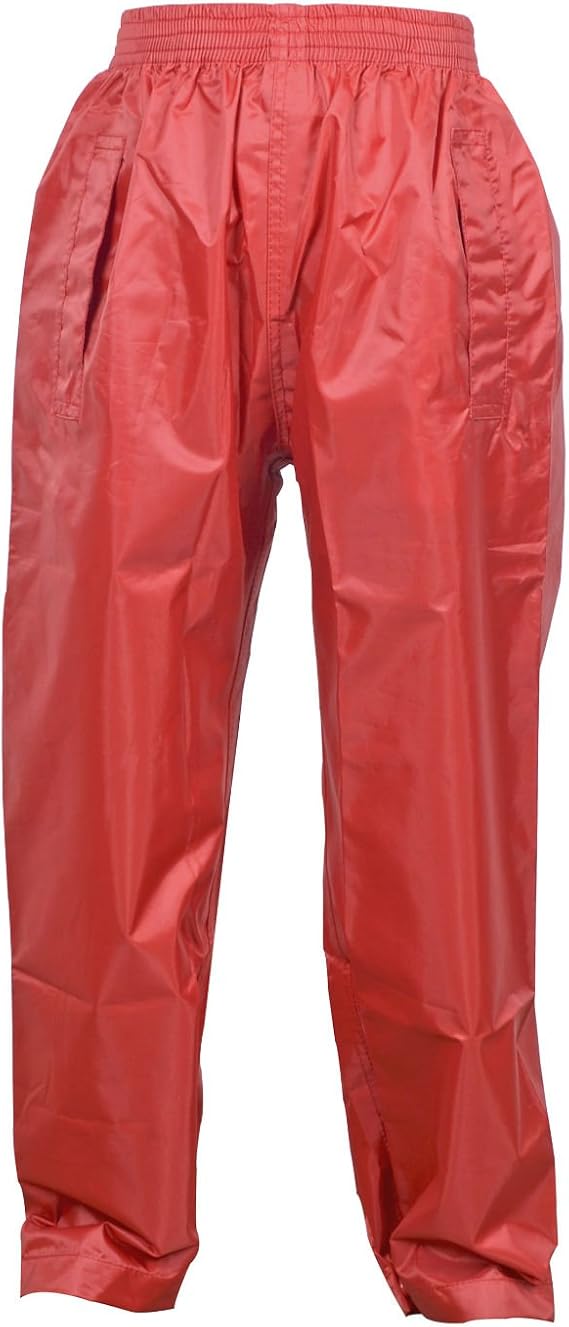 DRY KIDS Childrens Waterproof Over Trousers. Boys and Girls Rainwear ...