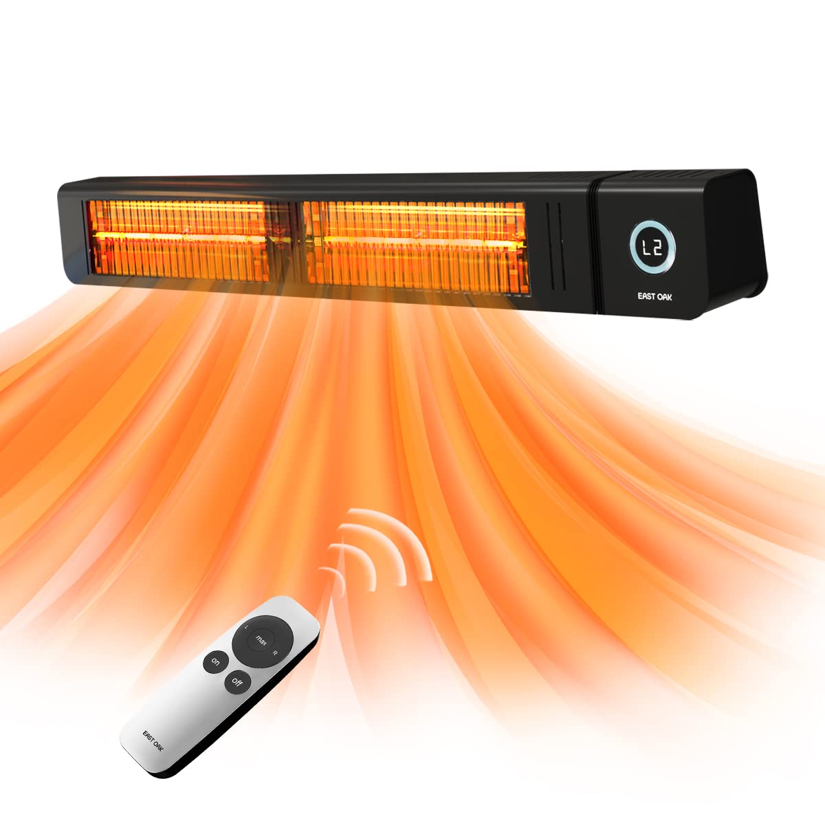 EAST OAK Patio Heater for Commercial Use, 4000W Wall Mounted Infrared ...