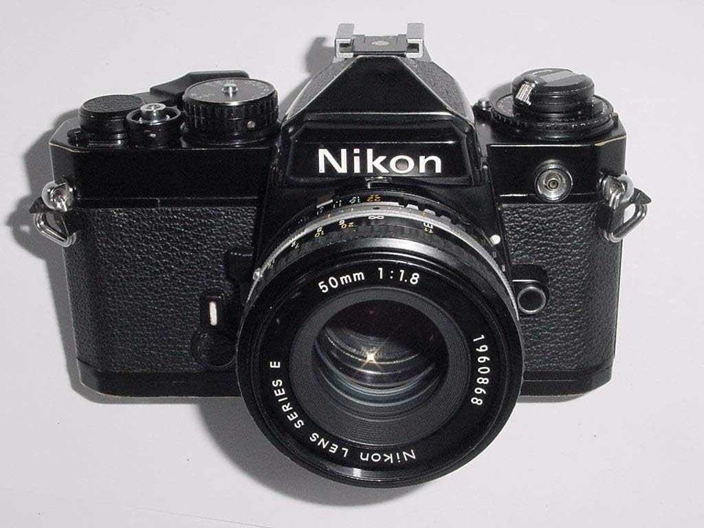 Nikon FE Black Body with 50mm f1.8 e SLR film camera: Amazon.co.uk ...