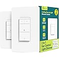 Amazon.com: TREATLIFE Smart Ceiling Fan Control and Dimmer Light Switch ...