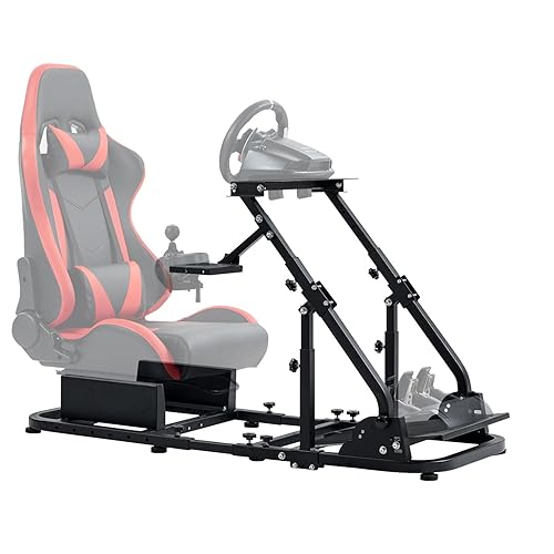 Marada Racing Simulator Cockpit with 4 Arm Compatible with Logitech ...