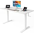 Amazon.com: Win Up Time Whole Piece Desktop Manual Standing Desk ...