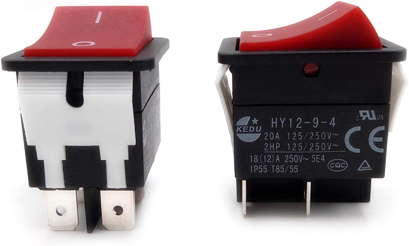 1pc 4 Pin IP55 T85 HY12-9-4 Power On Off Rocker Switch Push Button ...