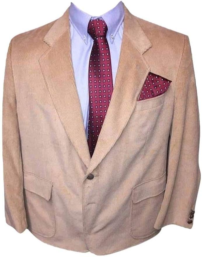StoutMensShop Big and Tall 44 Short Portly Tan Corduroy Sport Jacket ...