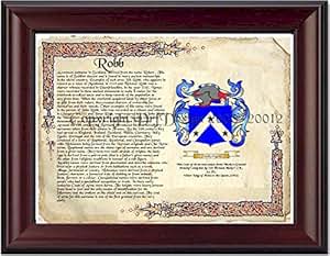 Amazon.com: Robb Coat of Arms/ Family Crest on Fine Paper and Family ...