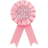 Amazon.com: Finally 21 Tinplate Badge Pin, It's My 21st Birthday Button ...