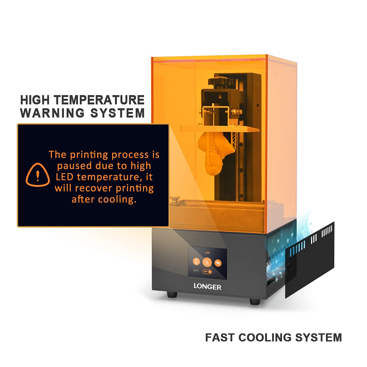 Mua LONGER Orange 30 3D Printer, 2K Resin 3D Printer, Parallel LED ...