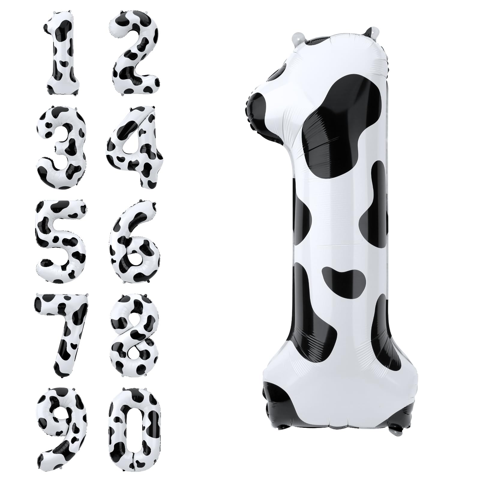 Cow Print Balloon, Cow Number Balloons Cow Print Balloon Birthday ...