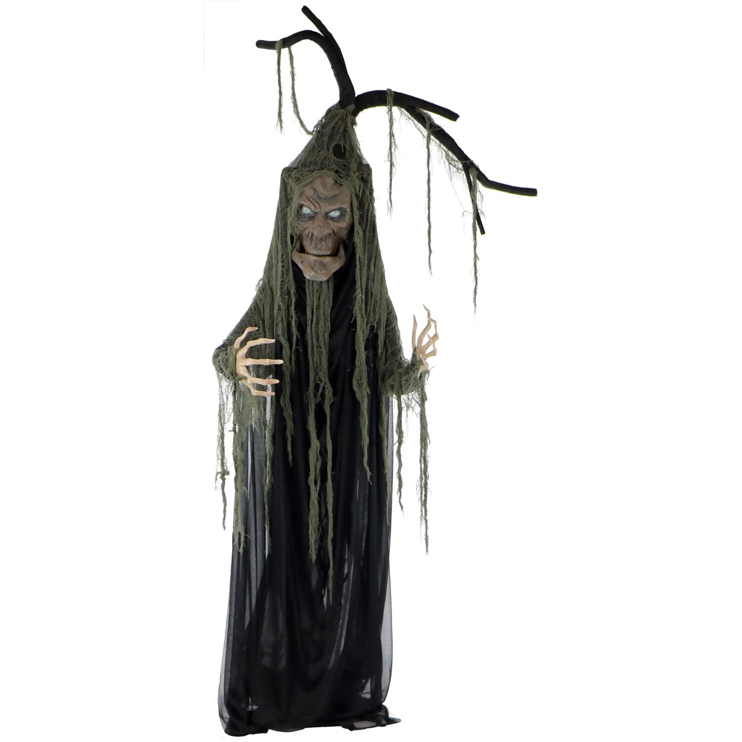 Haunted Hill Farm Life-Size Haunted Talking Tree Halloween Animatronic ...