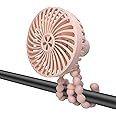 Amazon.com: Stroller Fan Handheld Fan 3000mAh Clip on Fan with 3 Speed ...
