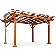 Amazon.com : U-MAX Wood Pergola 12'x10' Wood Gazebo with Durability ...