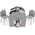 Amazon.com: INFANS 3 in 1 Kids Table and Chair Set, Wood Multi Activity Table with Removable ...