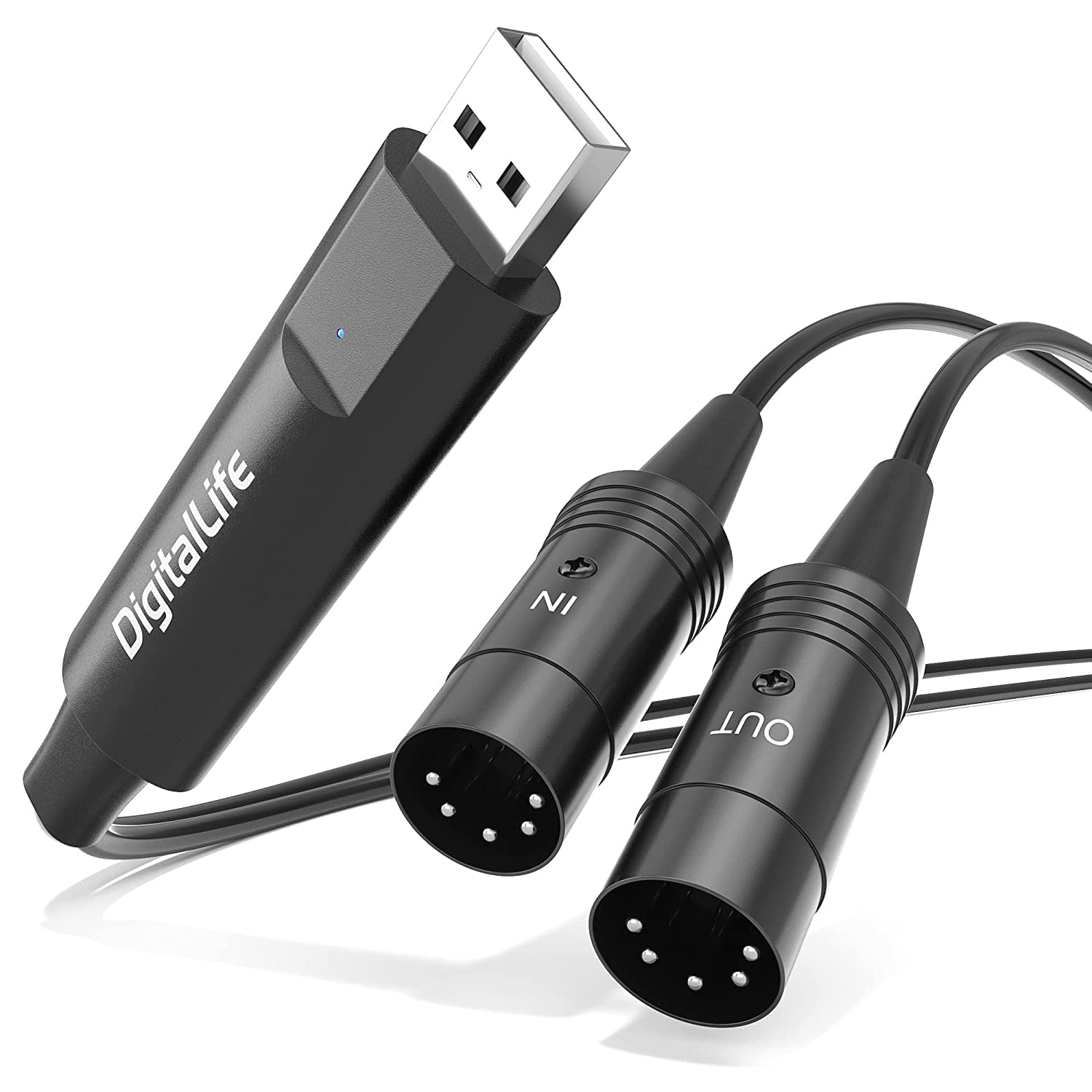 Mua USB to 1-In/1-Out MIDI Converter for Electric MIDI Piano Keyboard ...