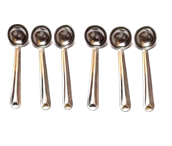 Buy BlackEye - Small Ghee Spoons - Pack of 6 - Stainless Steel Ghee ...